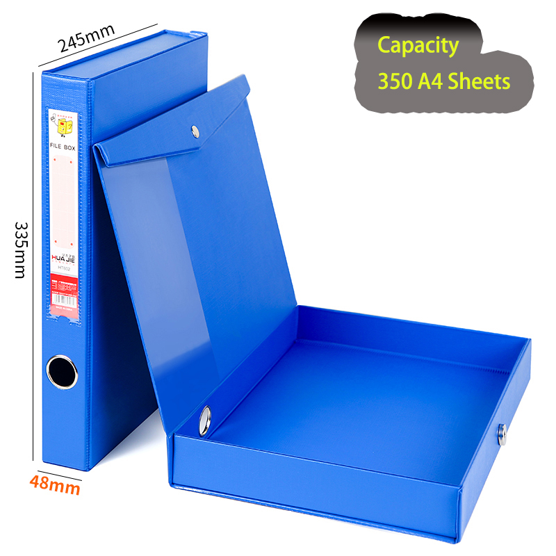 A4 File Box，File Organizer, Document Box Plastic Archive Box Office ...