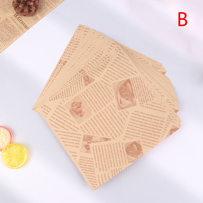 50pcs Sandwich Wrappers Air Fryer Paper Oil-proof Food Toast Bread ...