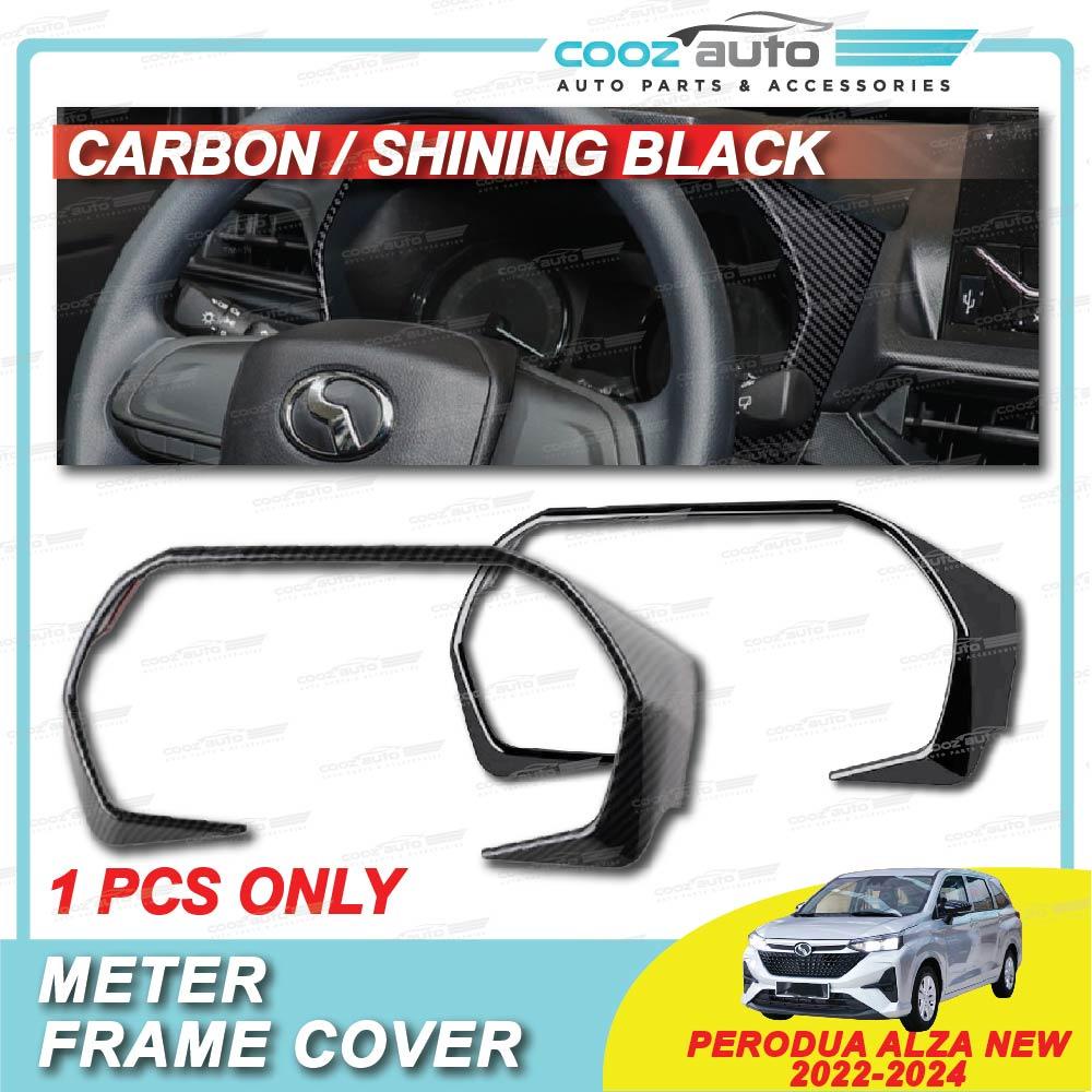 Perodua Proton Car Meter Frame Cover Carbon Fiber Glossy Black Bezza ...