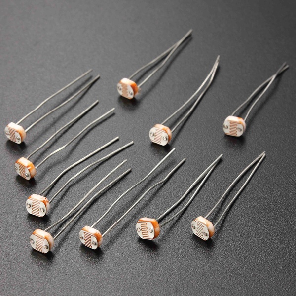 10PCS 5MM GL5537 Photoresistor LDR Photo Resistors Light-Dependen?t ...