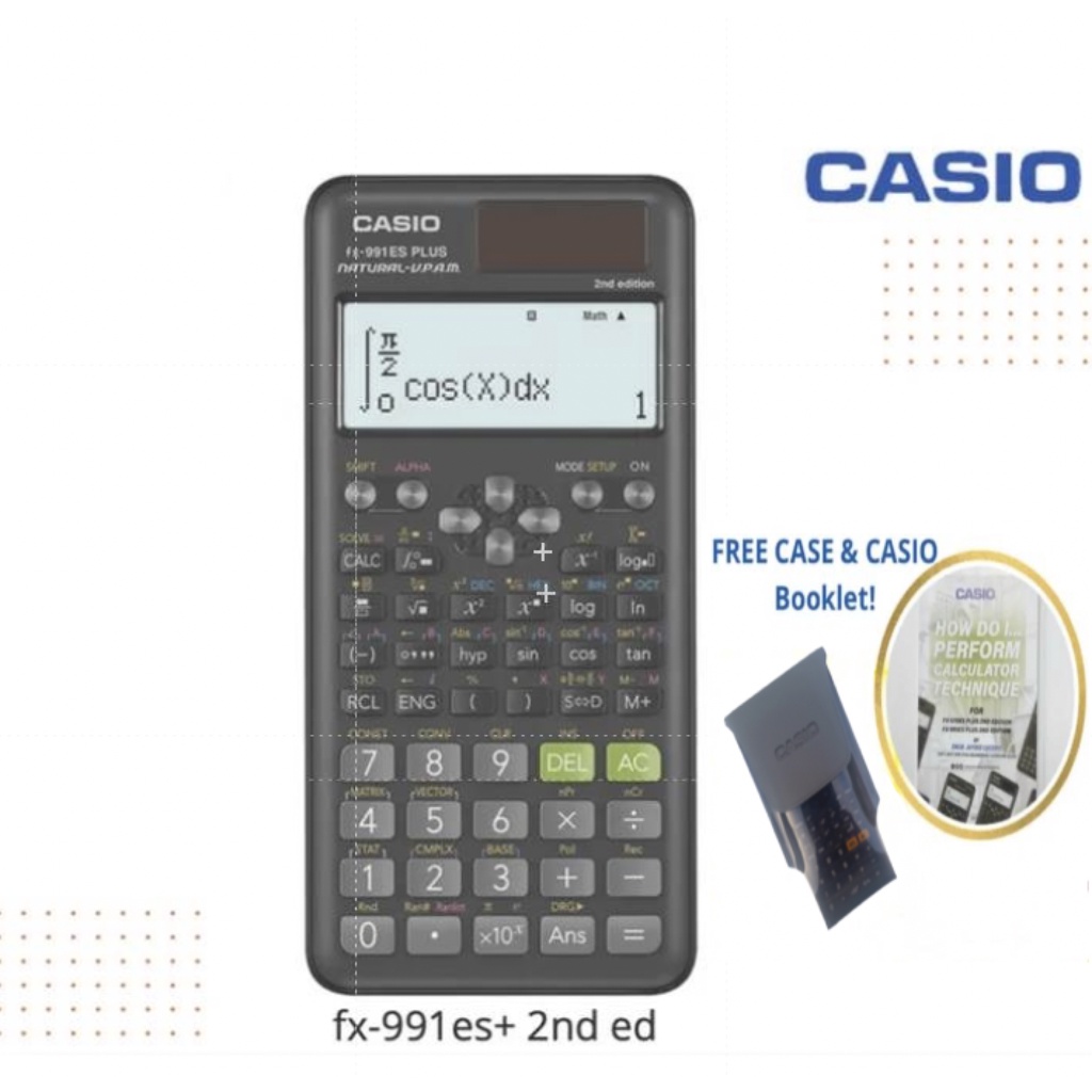 ☟Casio Fx991es Plus 2nd Edition Scientific Calculator w Freebie Case ...