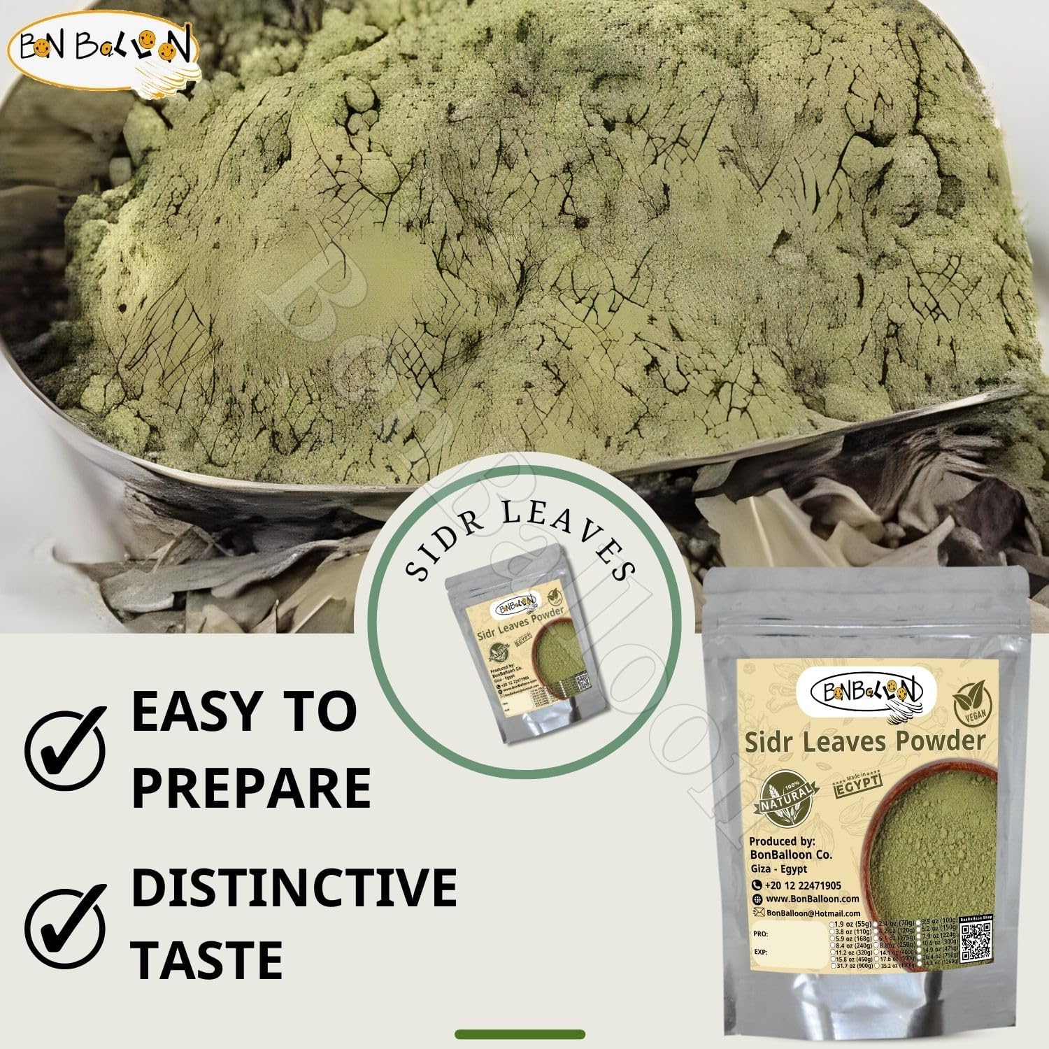 bonballoon Wholesale Sidr Leaf Powder Leaves for Body and Hair Care ...