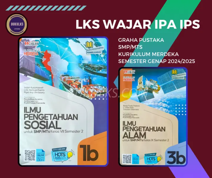 Buku LKS IPA IPS Wajar Graha Pustaka SMP MTS Kelas 7 8 9 Merdeka Genap 2024 2025 | Lazada Indonesia