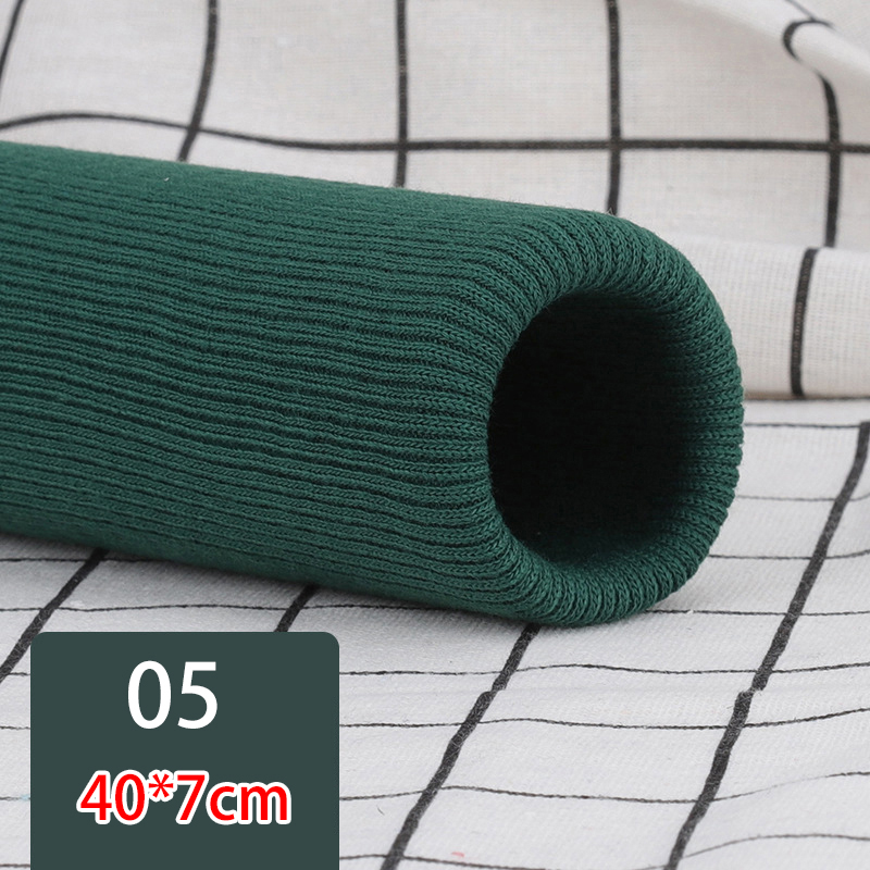 7x40cm Jersey Cuff Fabric Sewing For Sweatshirt Bottom Stretchy Cotton ...