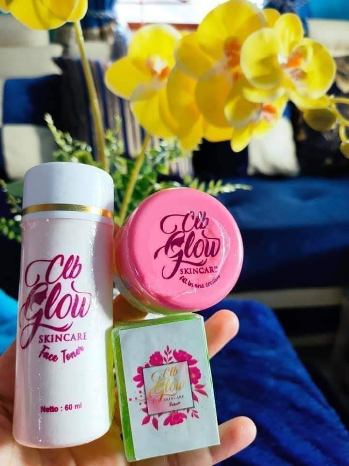 CLB GLOW ORIGINAL 1 PAKET LENGKAP BARCODE BISA DI SCAN | Lazada Indonesia