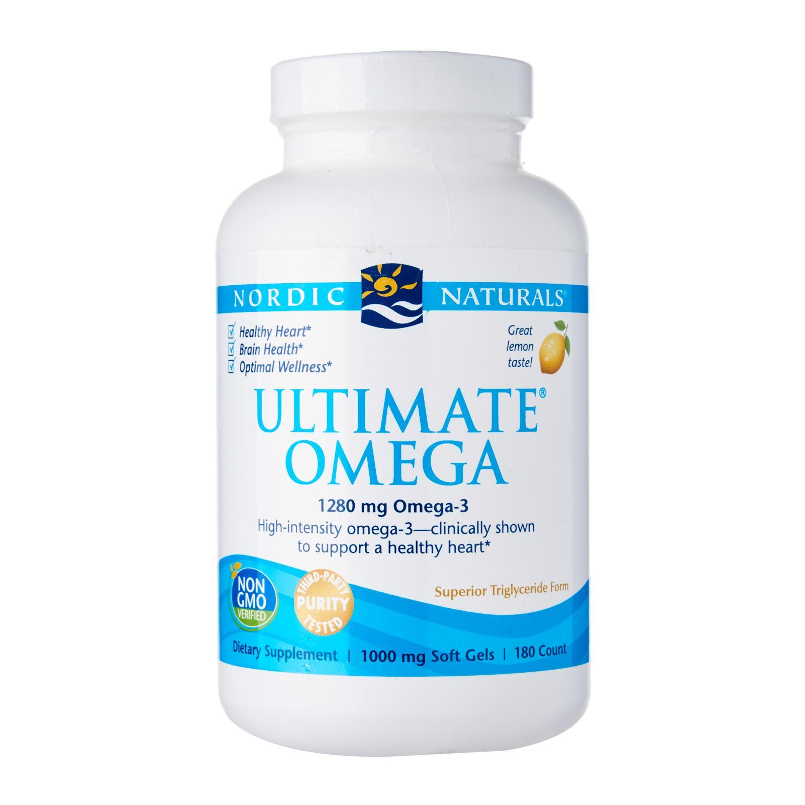 Nordic Naturals Ultimate Omega 1000 mg - Lemon 180 Softgels | Lazada ...