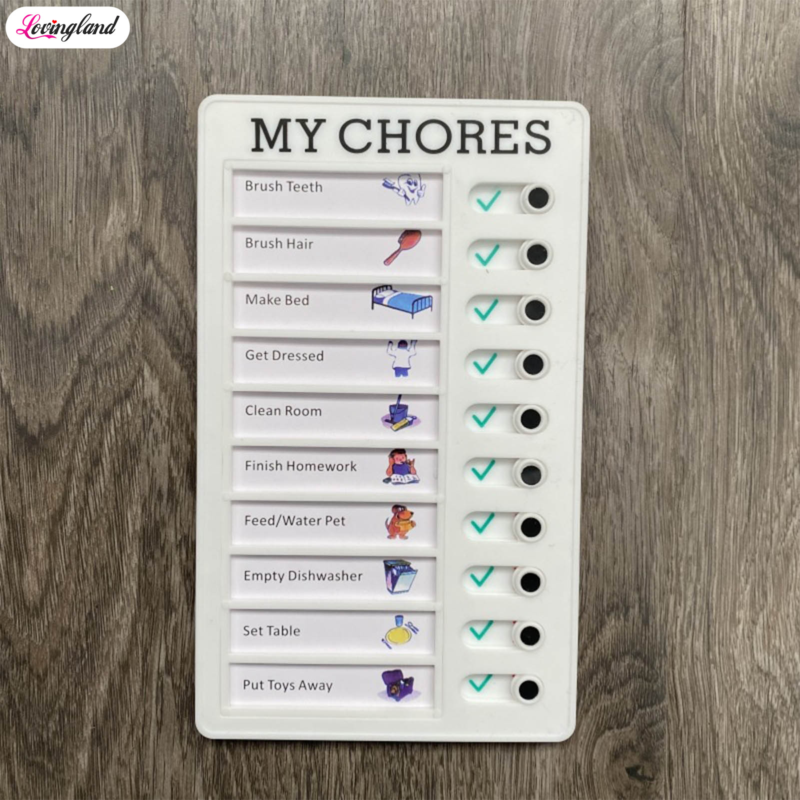 LD Chore Checklist Checklist บอร์ดวางแผนสิ่งที่ต้องทำประจำวัน Check ...