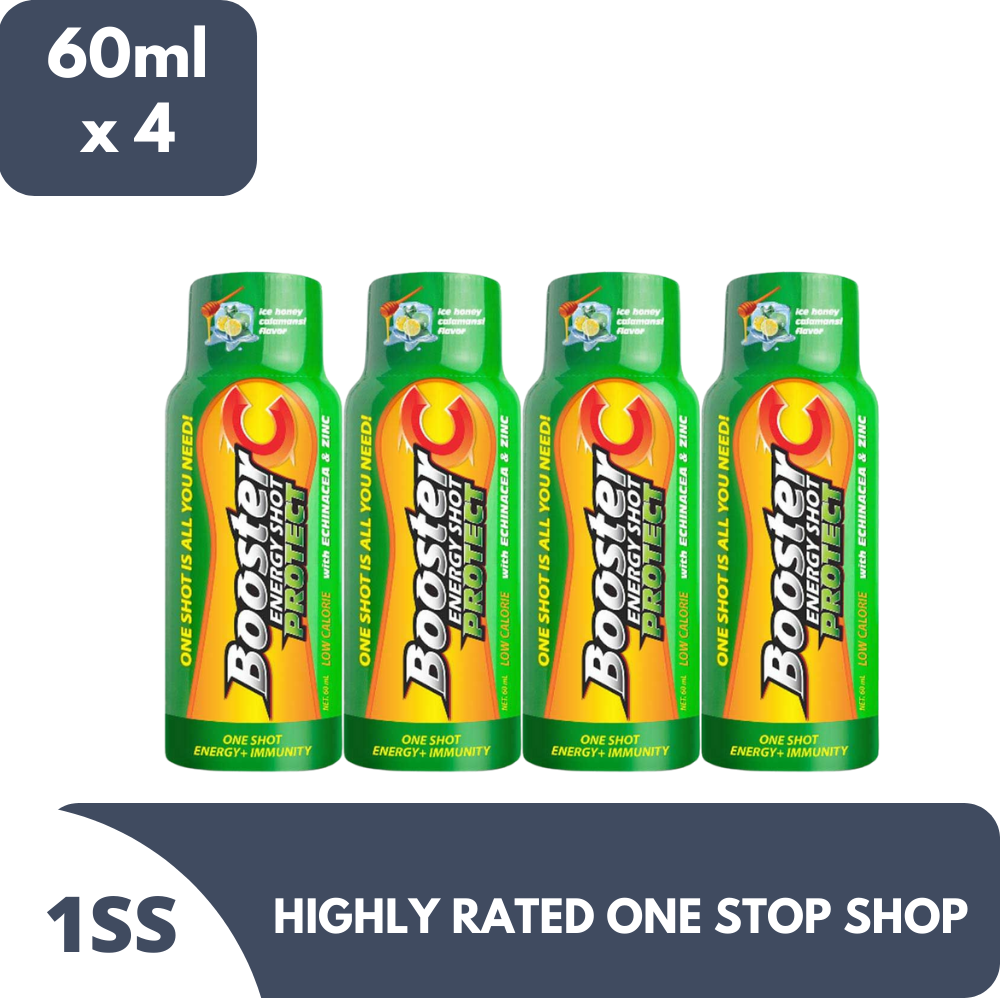 Booster C Energy Shot Protect 60ml x 4 | Lazada PH