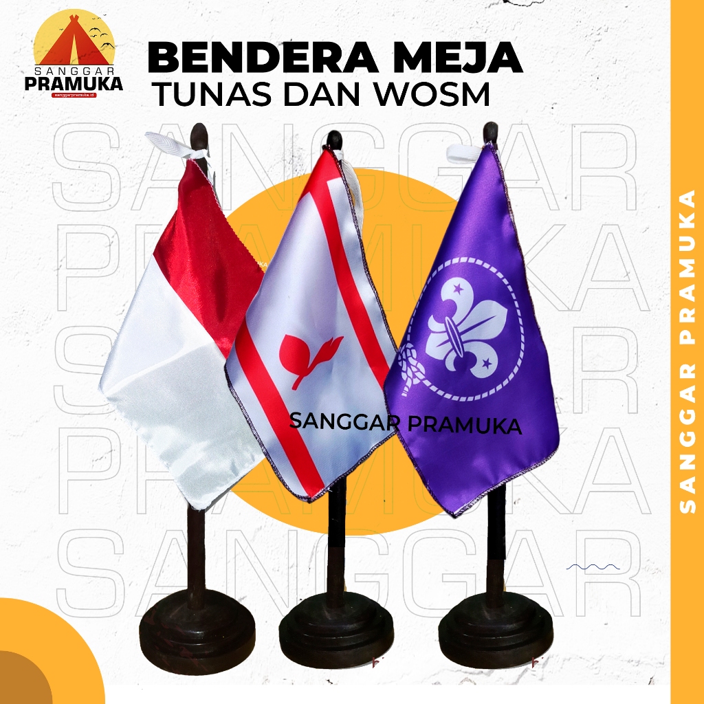 Bendera Meja Pramuka Bendera Meja Tunas Bendera Meja Wosm Bendera Tunas ...