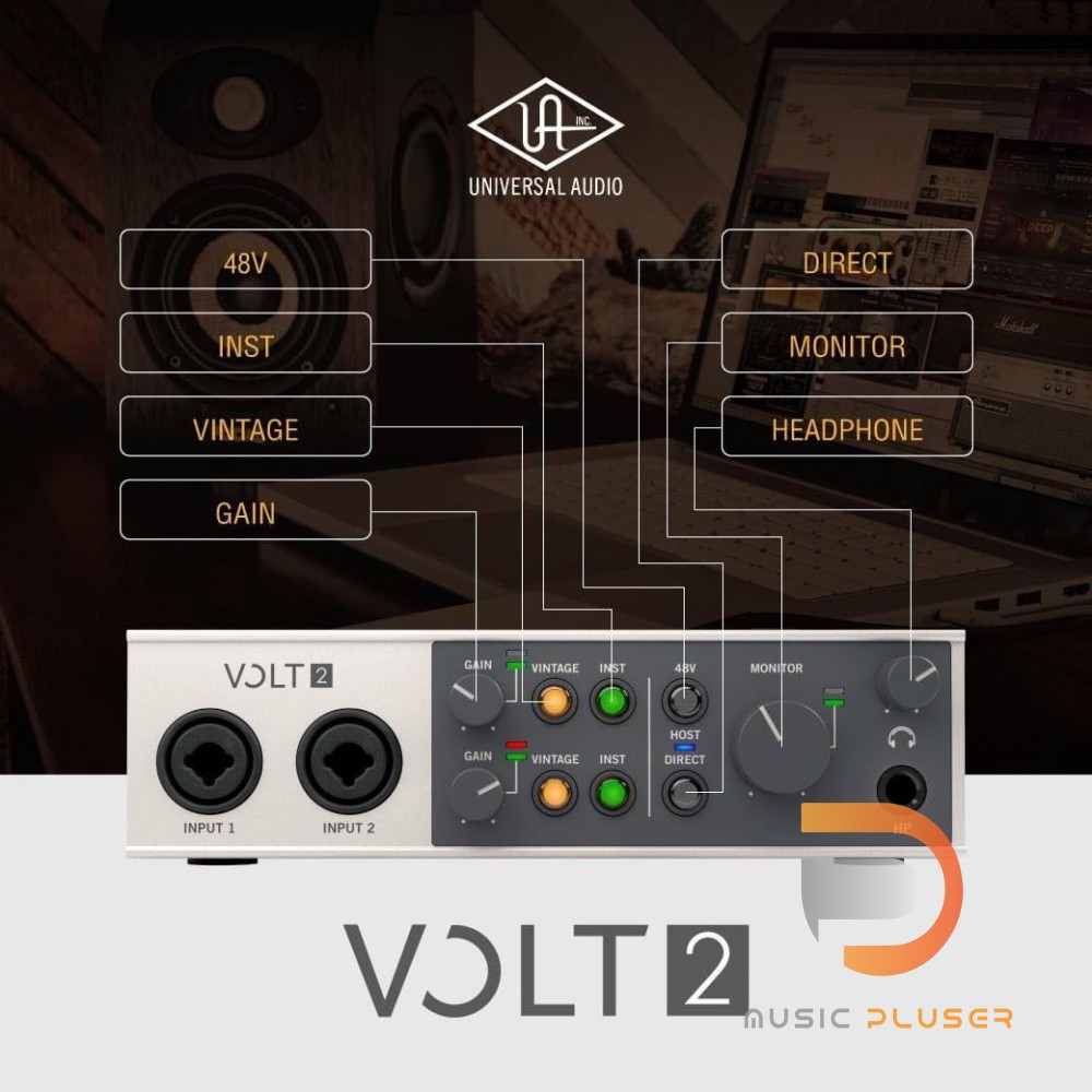 Universal Audio Volt 2 ออดิโอ้อินเตอเฟสรุ่นใหม่ล่าสุดจาก Universal ...