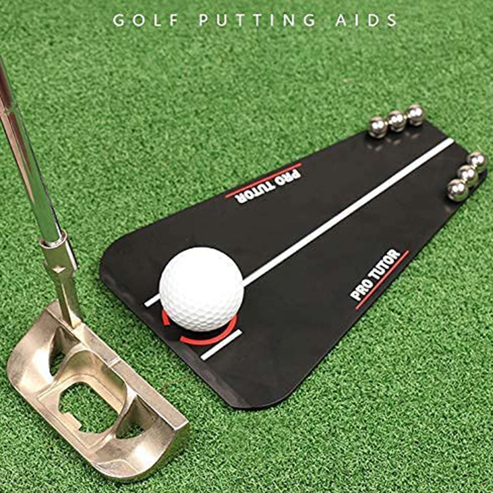 Golf Putting Tutor with Free Zipper Case, Golf Putting Training Aid ...