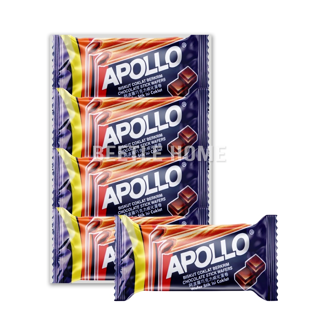 Apollo Stick Wafer 12 Pkts Party Pack Coklat Biscult Snack♧ | Lazada