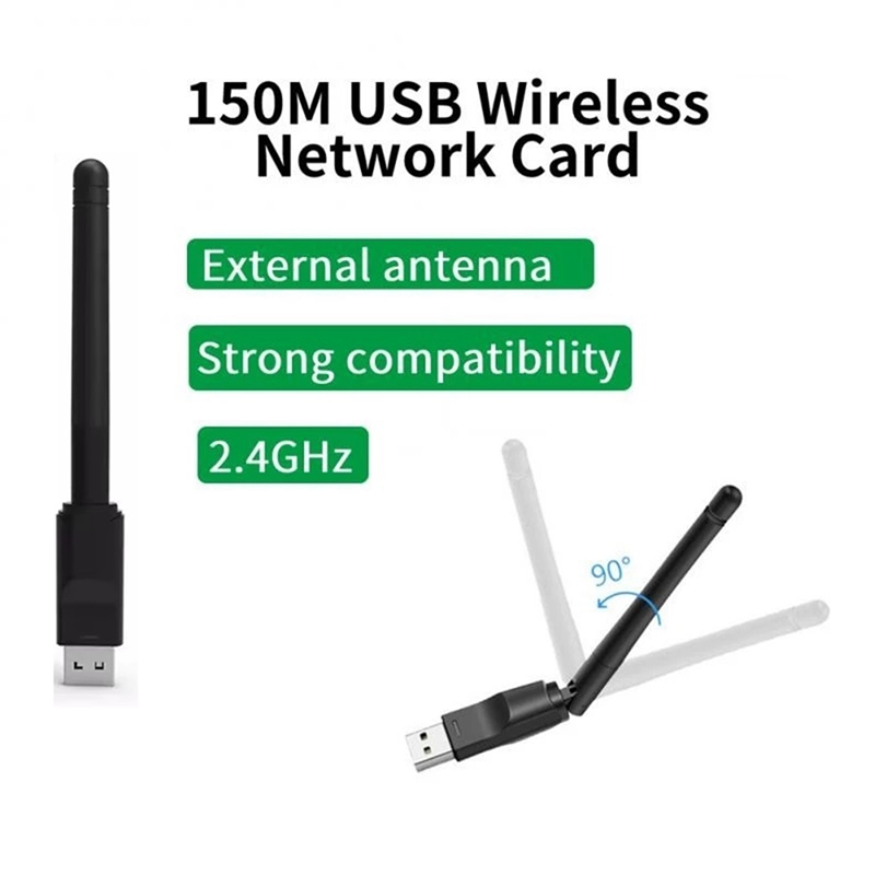 150Mbps 2.4G Ralink-RT8188 Wireless Network Card USB 2DBi WiFi Antenna ...