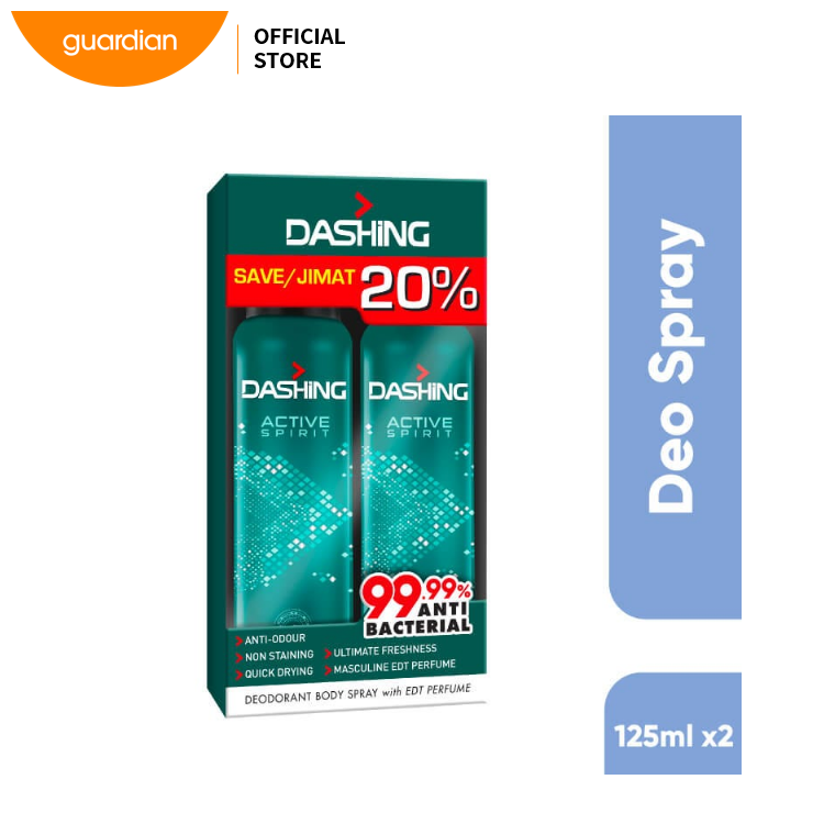 Dashing Deo Spray Active Spirit 125ml | Lazada