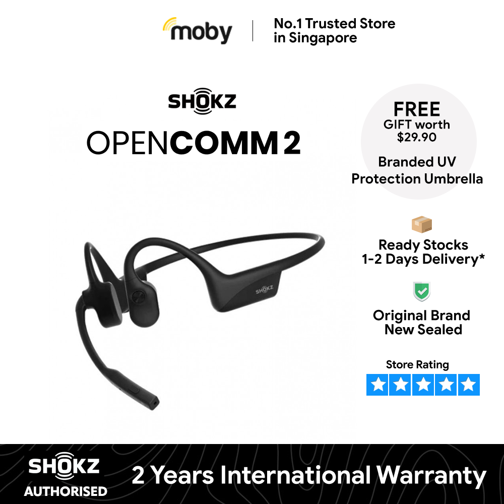 Shokz OpenComm 2 Headset | 2 Years Official International Warranty ...