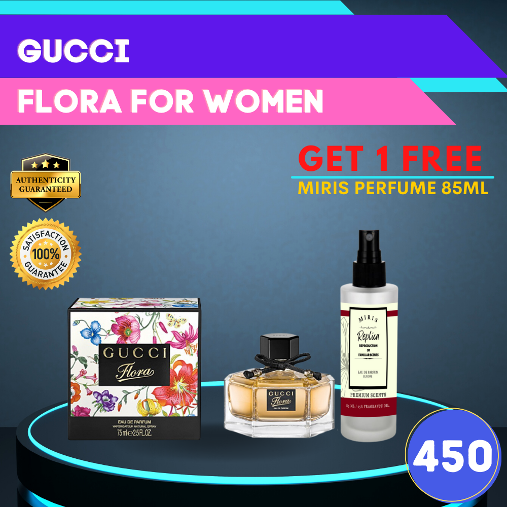 Buy 1 Get 1 Guci Flora Perfume For Women and 85ml MIRIS Perfume | Lazada PH