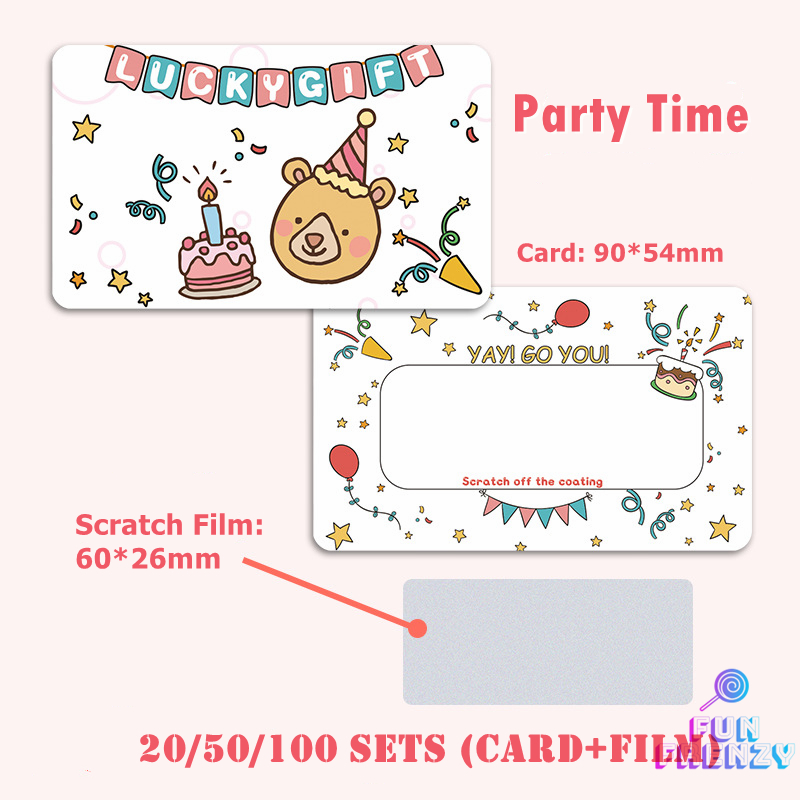 [SG] Lucky Scratch off Card Creative Self DIY Party Corporate Event ...