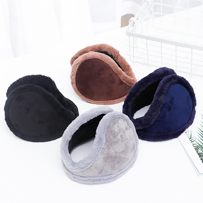 Thicken Winter Unisex Headphones Fleece Warmer Earmuff Warm Plush Cloth ...