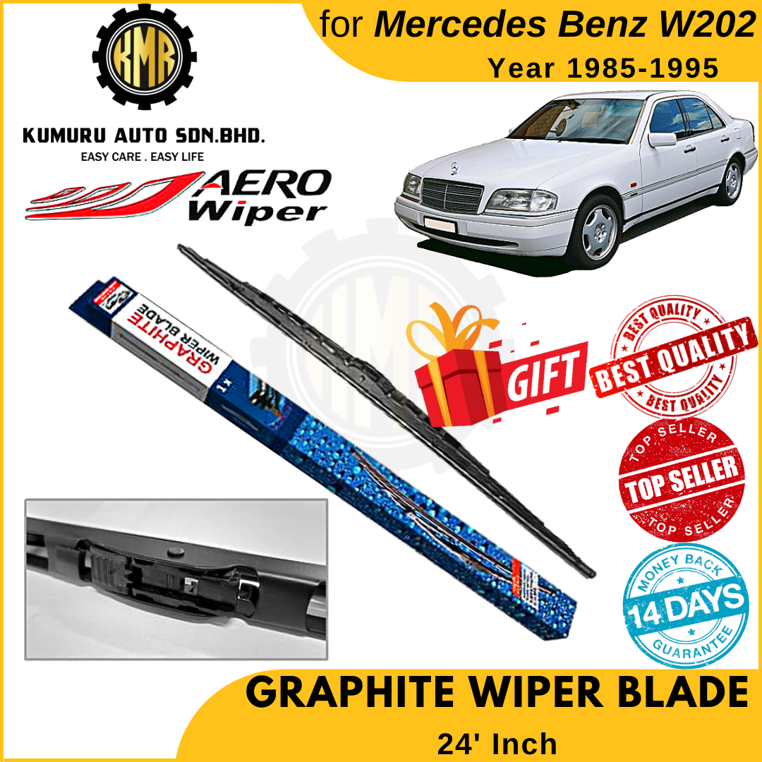 AERO GRAPHITE WIPER BLADE For MERCEDES BENZ W202 1985'-1995' (1 pc ...