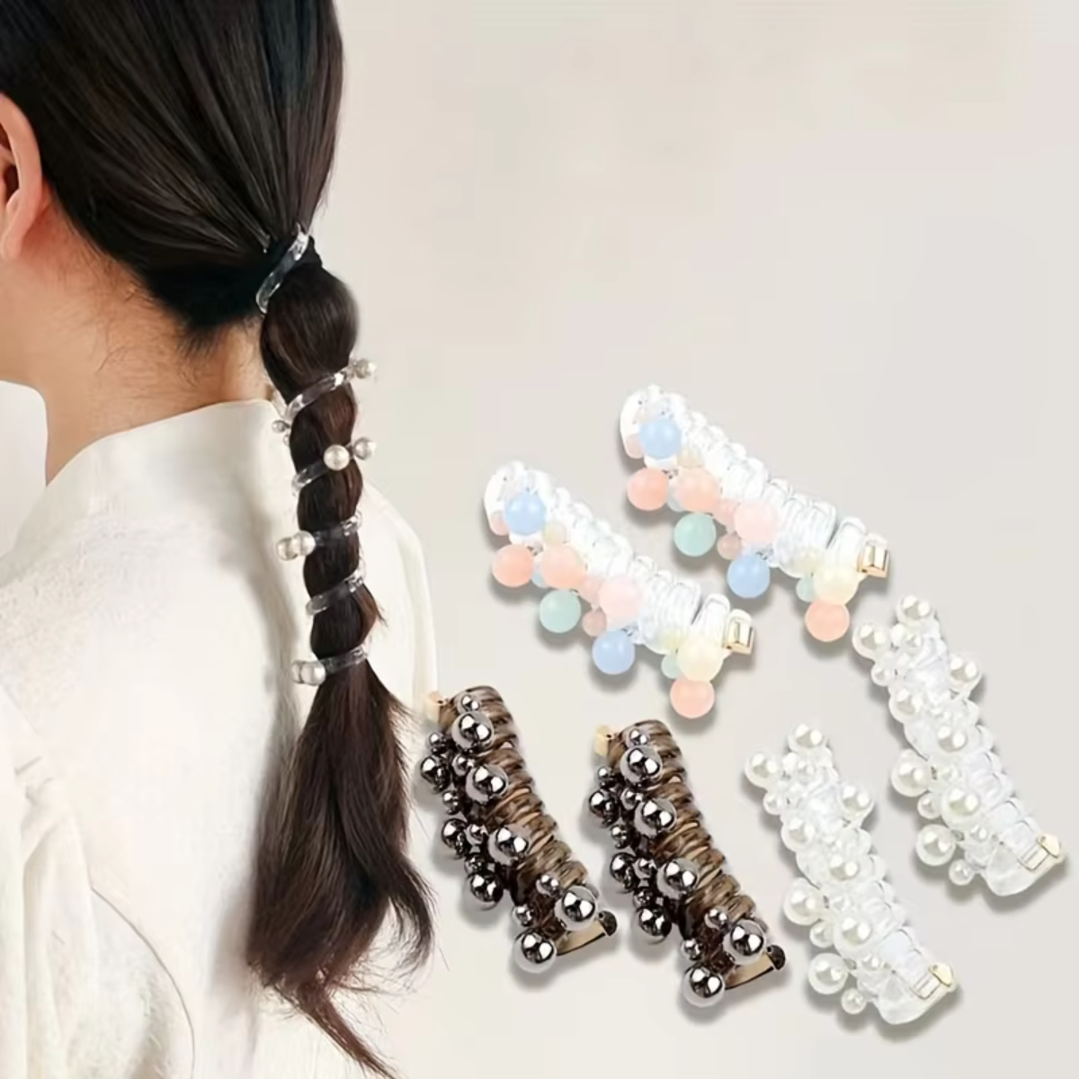 Candy Colored Telephone Wire Hair Loop Does Not Harm Hair, High ...