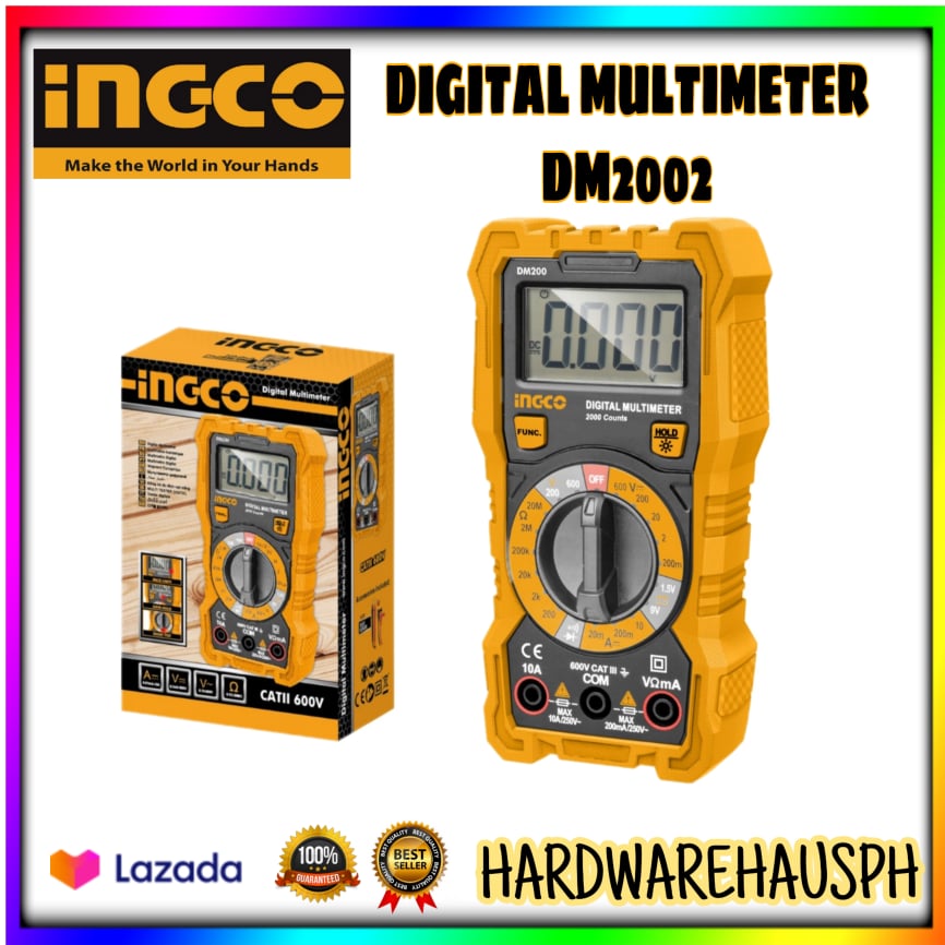 Ingco Digital Multimeter DM2002 | Lazada PH