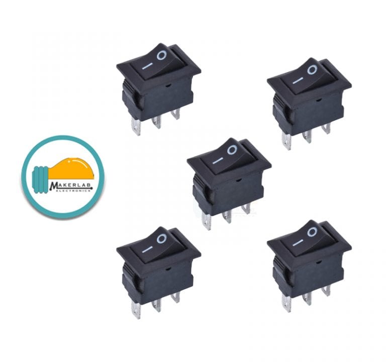 SPST KCD11 Miniature Rocker Switch - 5Pcs | Lazada PH
