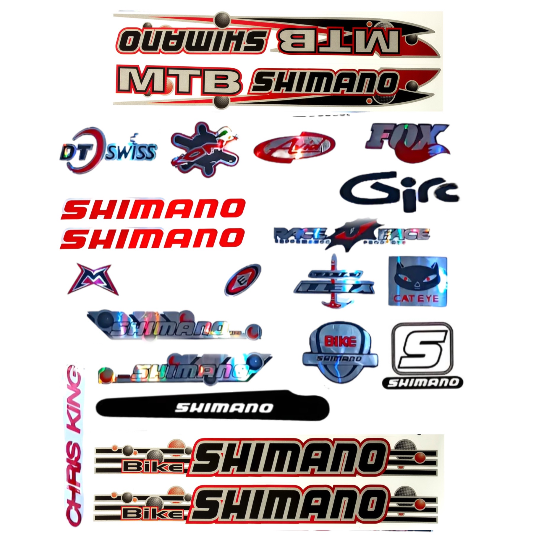 Shimano Bicycle Sticker Pack - Original Designs for Customizing Your ...