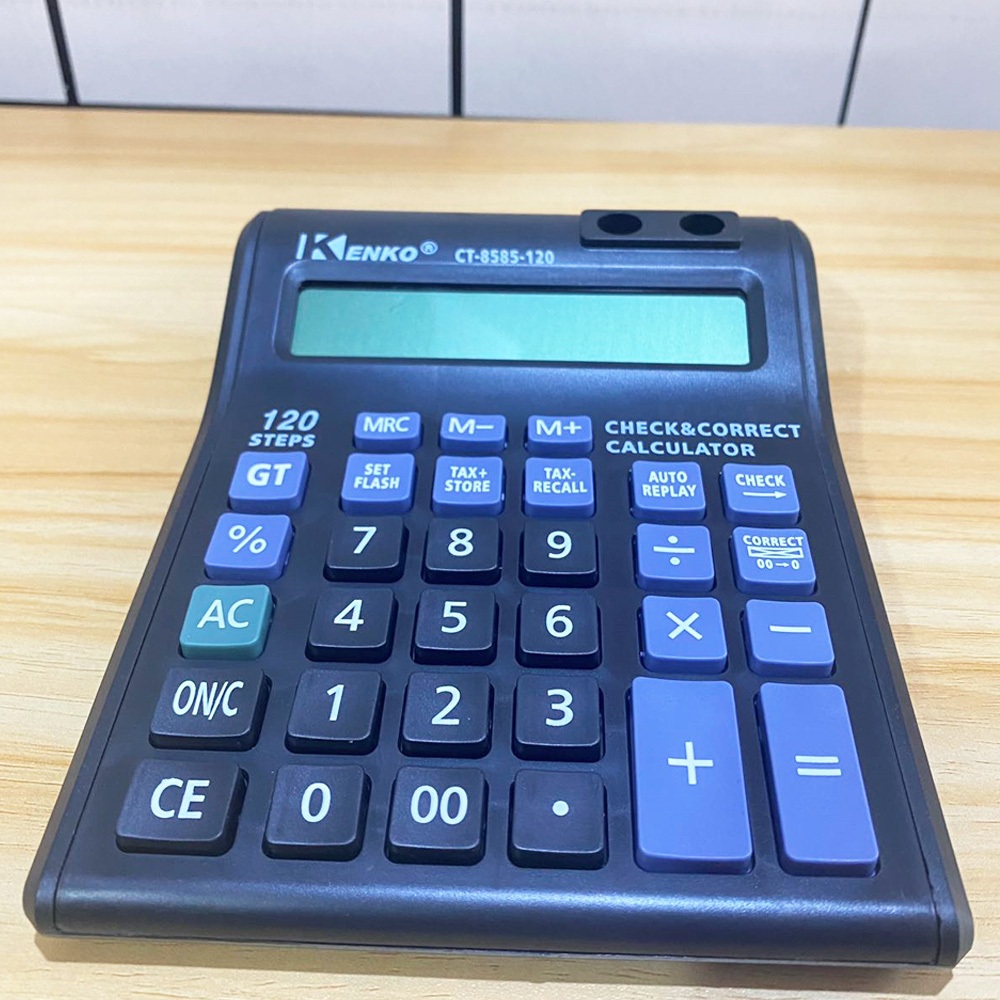 One Supermarket Dual Large Screen Basic Calculator Check & Correct for ...