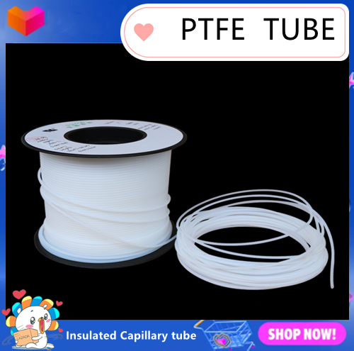 Heat Resistant PTFE Hose L-type Teflon tube 150V white Polytetrafluoroethylene Capillary (5/10 ...