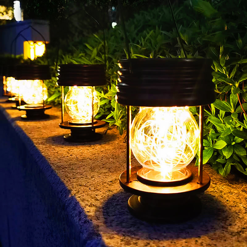 Solar Garden Light LED Solar Candle Lantern Courtyard Light Outdoor ...