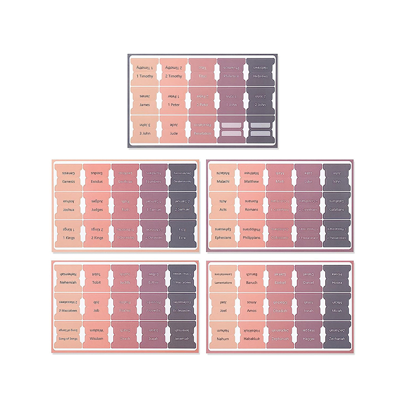 Bible Tabs,75 Tabs,Colorful,Laminated Bible Tabs For Women And Men ...