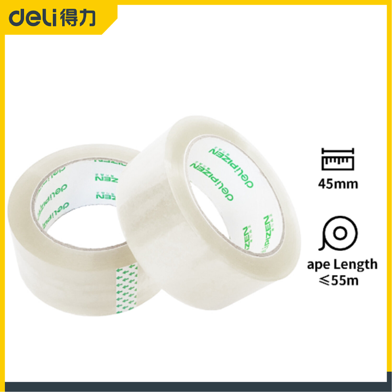 Deli Isolasi / Lakban Bening 45mm x 60 yard x 48 Micron perkakas 30901 ...