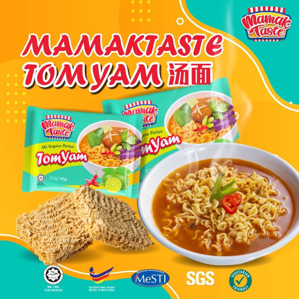 [ HALAL ] Mamak Taste Thai Tom Yam Instant Noodle 泰式酸辣口味汤面 ( 1x5packs ...