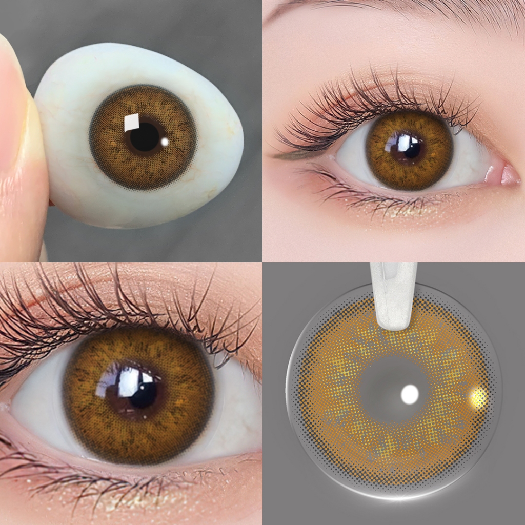 Colour HONEY - Fresh Look hecl Color Blends Contact Lens - Full Set ...
