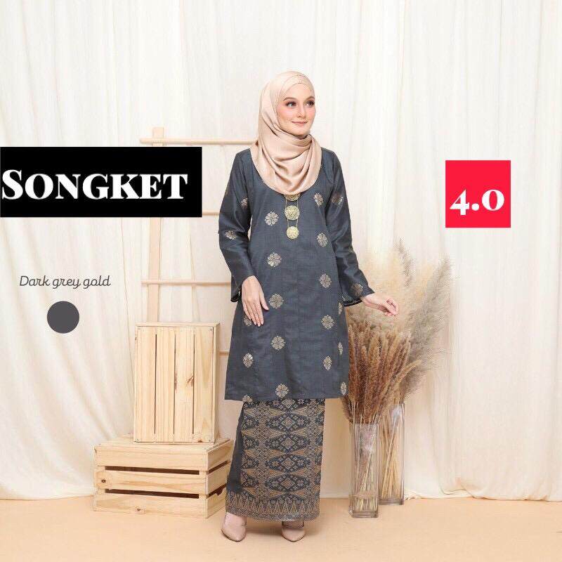 Ready stock Gold KURUNG SONGKET TENUN ASLI PAHANG | Lazada Ready stock Gold KURUNG SONGKET TENUN ASLI PAHANG | Lazada