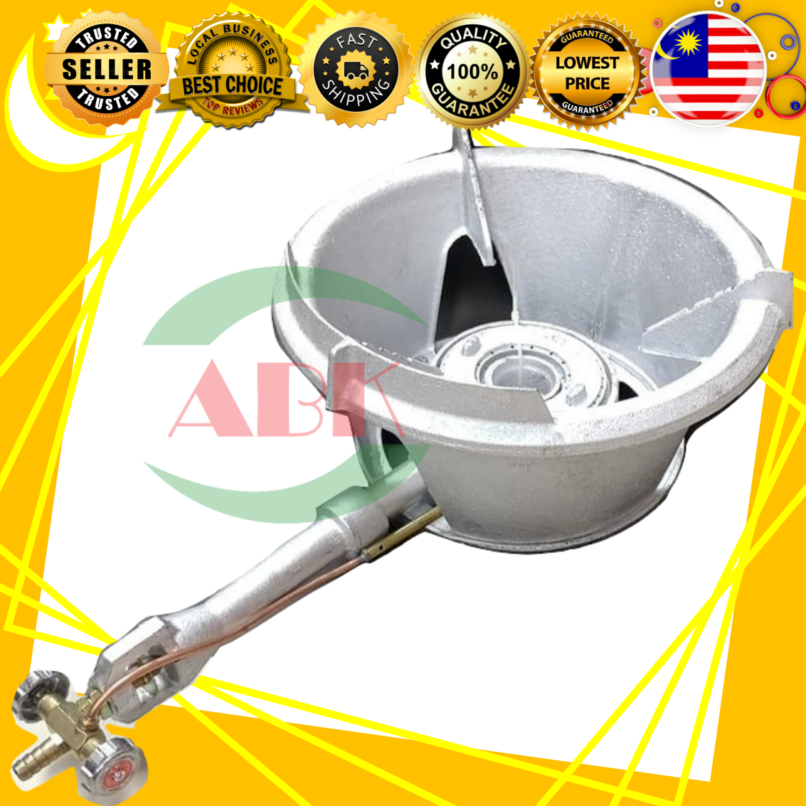 HEAVY DUTY GAS COOKER HIGH PRESSURE DAPUR GAS MASAK KUAT API | Lazada