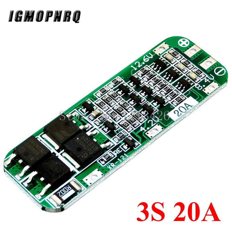 Bảng Mạch Sạc Pin Li-ion 1S 2S 3S 4S 3A 20A 30A 18650 PCB BMS Cho Mô ...