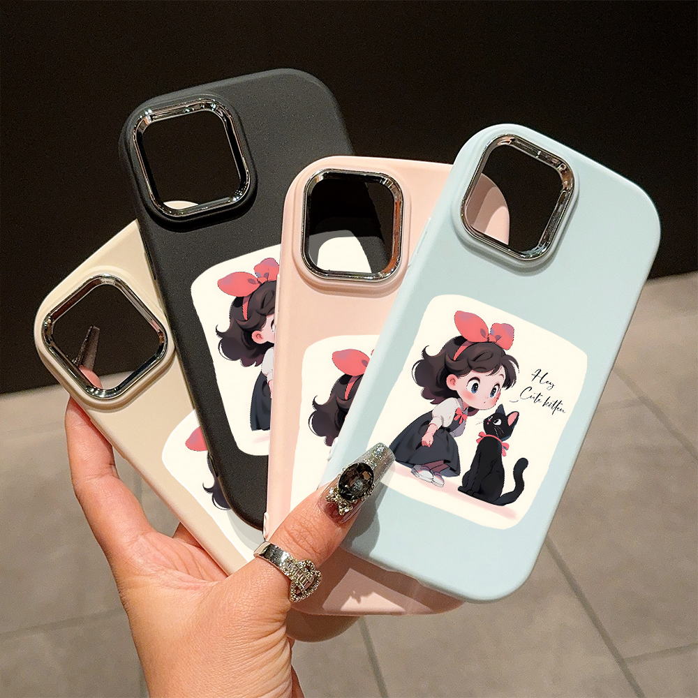 ZeroQiQi for Samsung A33 5G Back Cover Little Girl and Black Cat ...