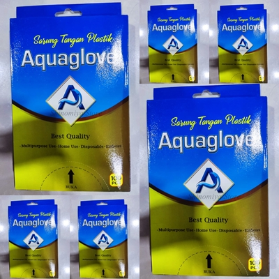 [Shinomiya Store COD] Sarung Tangan Plastik Isi 100 Bahan Lebih Tebal AquaGlove | Lazada Indonesia