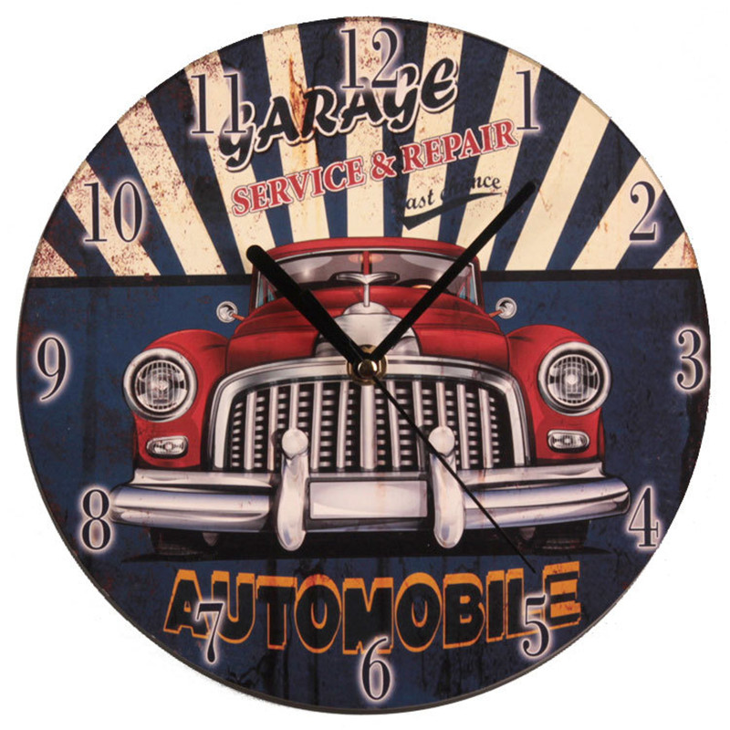 【Bunyad Traders】Home Decoration For Room Wooden Wall Clock Modern ...
