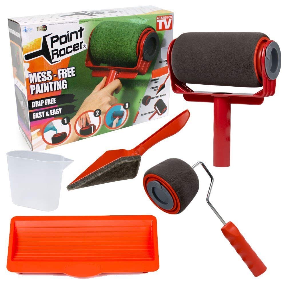 NEW 【Satisfaction guarantee】9pcs Seamless Paint Runner Pro Roller Brush ...