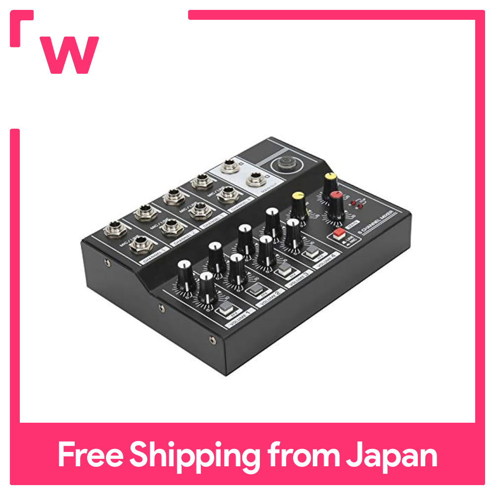 Compact design portable sound mixer with 8 channel mixer, stereo audio ...