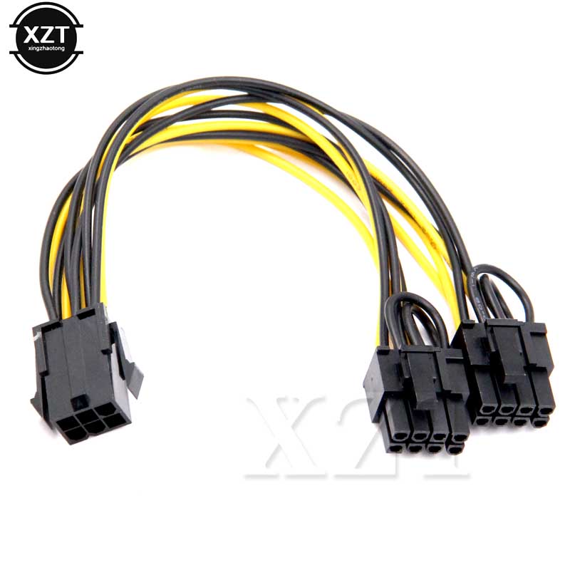 【VogueVenture】High Quality 1pc Molex 6-pin PCI Express to 2 x PCIe 8 (6 ...