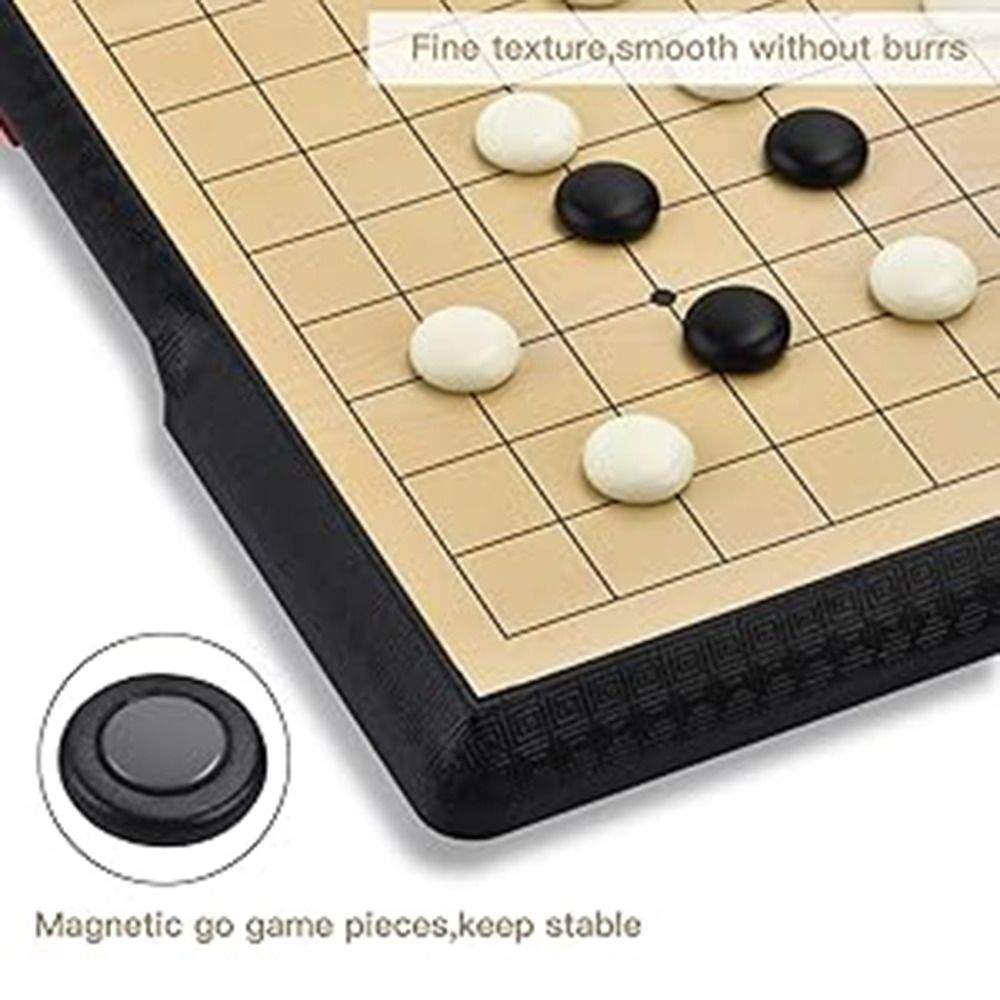 Old Board Game Magnetic Gomoku Game Set Foldable Chessboard S/M/L/XL Go ...