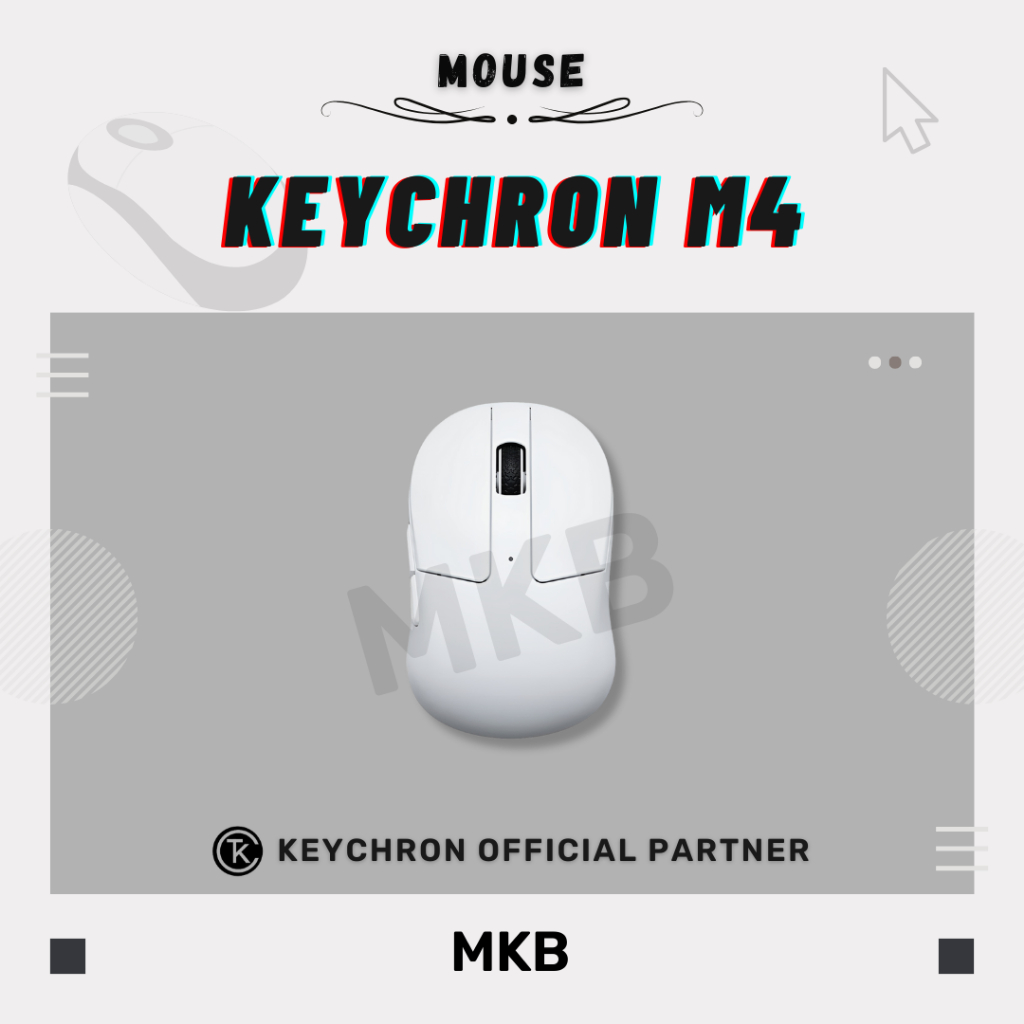 [READY STOCK] Keychron M4 Wireless Mouse 1KHz Polling Rate 35g Ultra ...