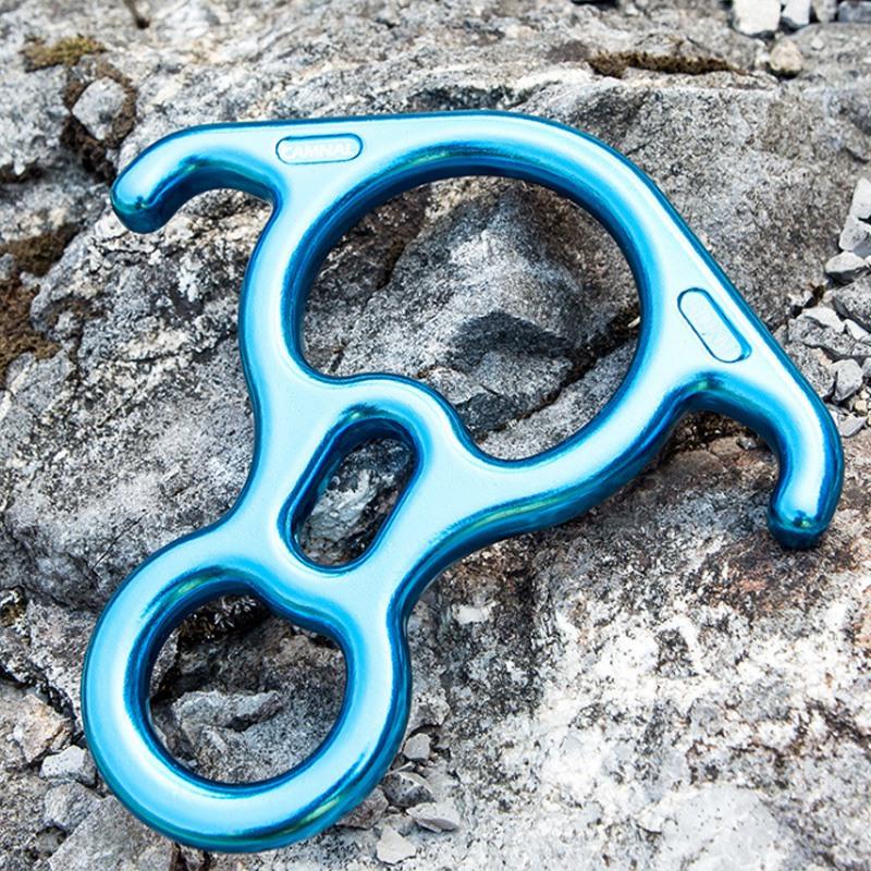 CAMNAL Outdoor Climbing Aerial Cable Lowering Horn 8 Word Ring Drop ...