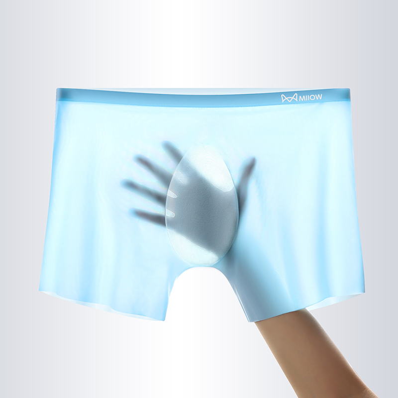 MiiOW 3Pcs Fashion Nylon Man Underwear Boxer Men Hip Raise Cueca Men's Panties Boxers Shorts ...