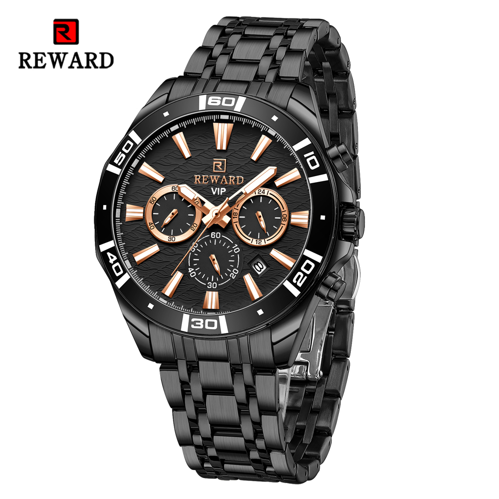 New Design REWARD VIP Business Watches for Men Stainless Quartz ...