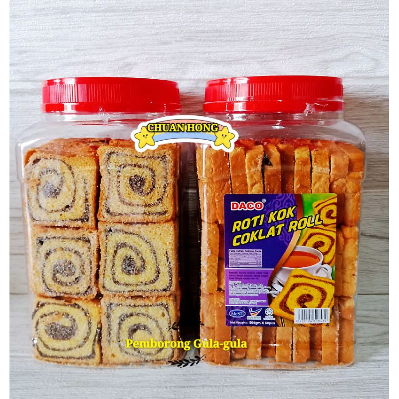 Daco Roti Kok Roti Bakar Marjerin 60pcs / Botol | Lazada
