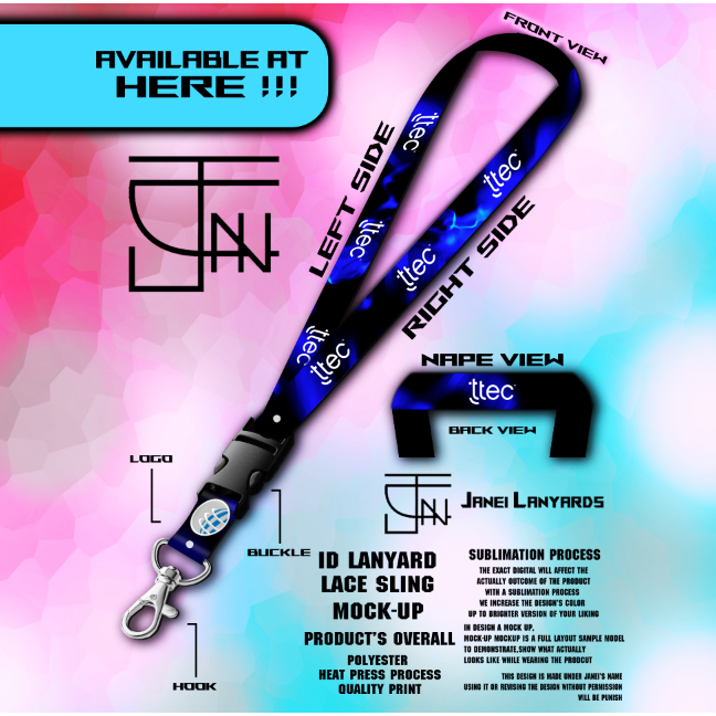 Ttec | ID Lace Lanyards with Customized Sling Designs | Lazada PH